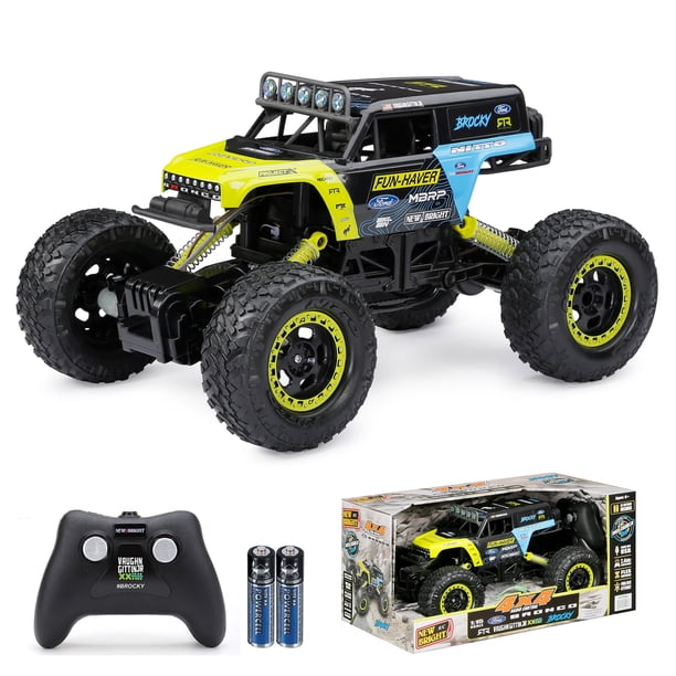 New Bright (1:15) Ford Bronco Battery Remote Control 4x4 Green Rock ...