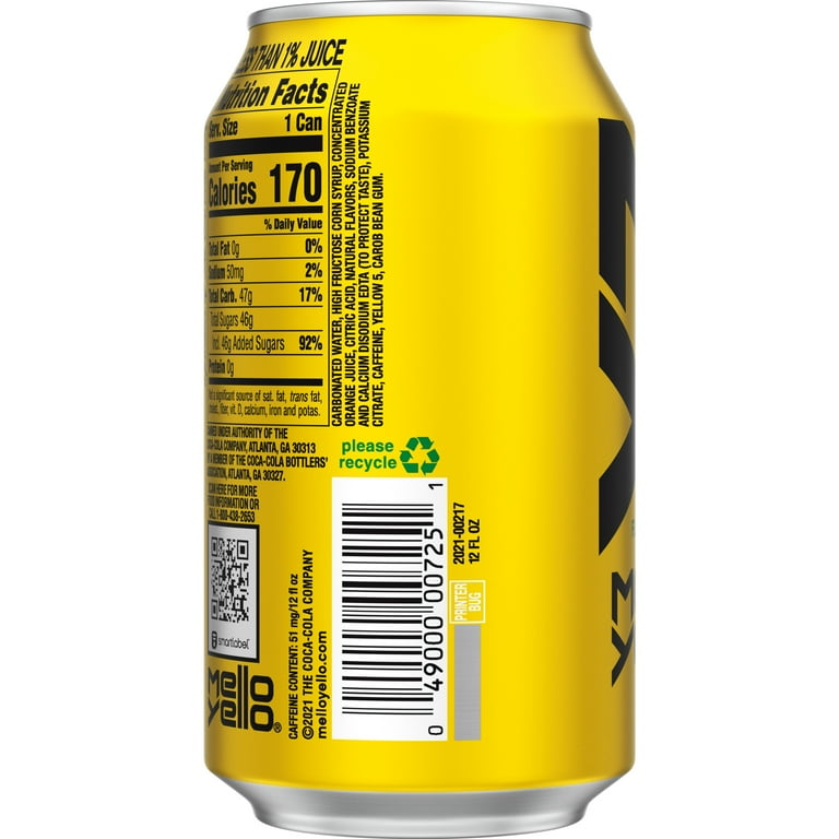 Mello Yello Soda Can Cake