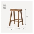 Vincent Counter Stool – 26 Inches – Rectangular Stool with Footrest ...
