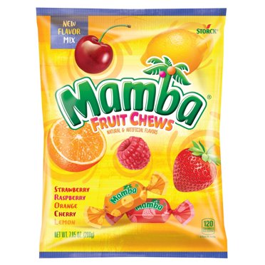 Mamba Magic Sticks Tropical Chewy Candy - 8 Flavors, 140g/5.29oz Bag ...