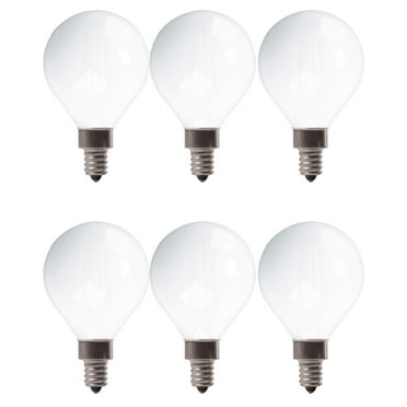 (3 bulbs) GE Relax LED G30 Vanity Globe, soft white, 6 watt, 500 lumen ...