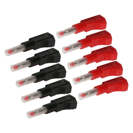 FLAMEEN 10Pcs 4mm Banana Plugs Connectors With Retractable Sheath For ...