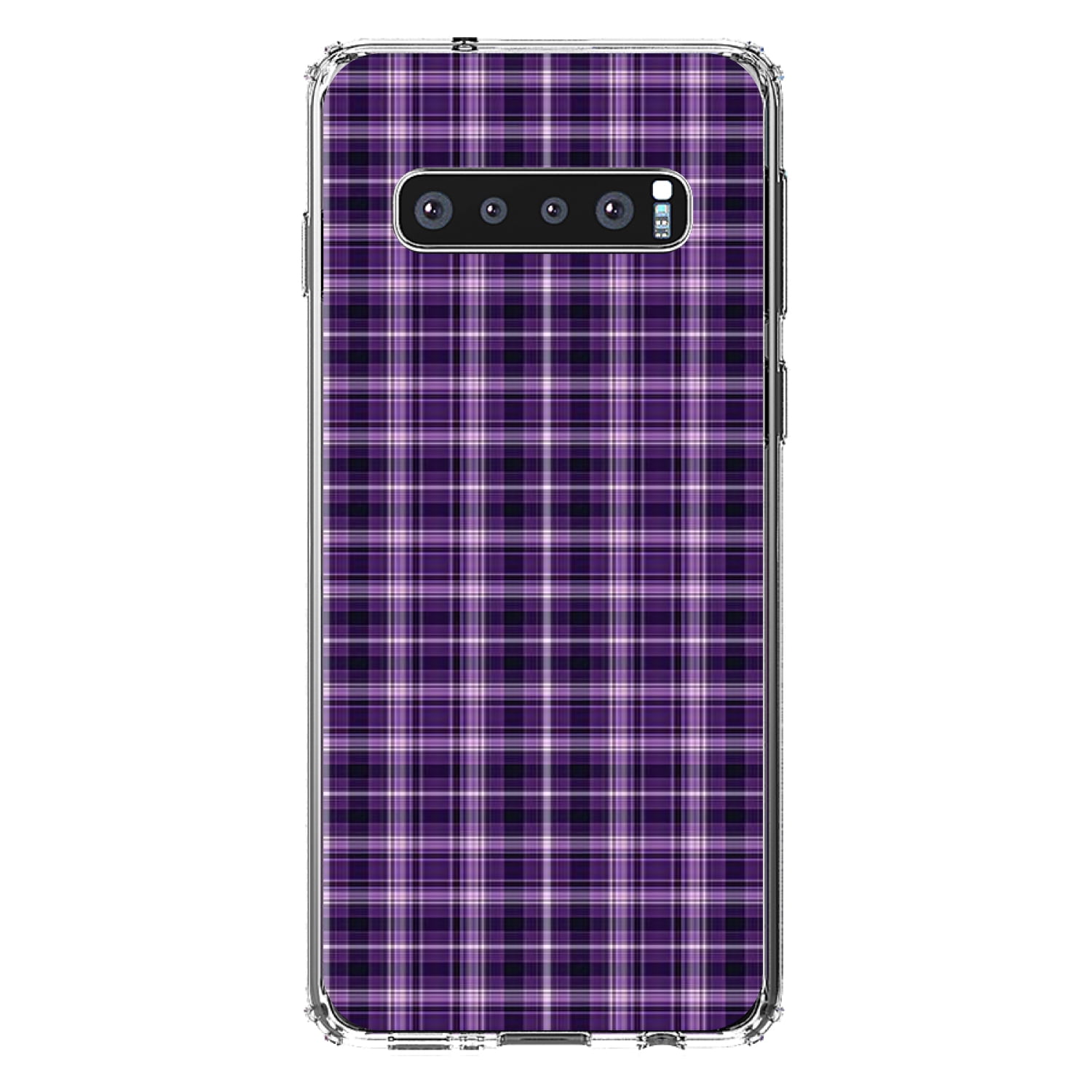 DistinctInk Clear Shockproof Hybrid Case for Samsung Galaxy S10+ PLUS(6 ...