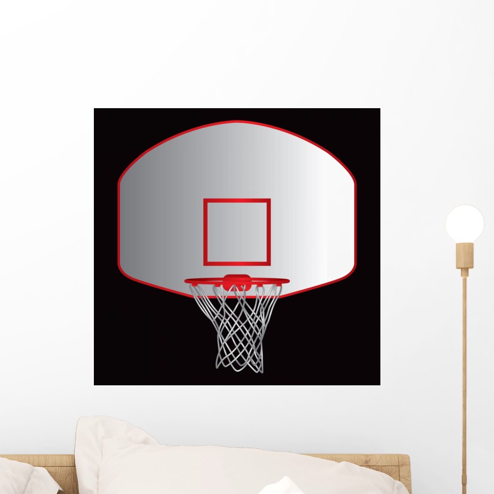 Basketball Hoop Wall Mural by Wallmonkeys Peel and Stick Graphic (18 in ...