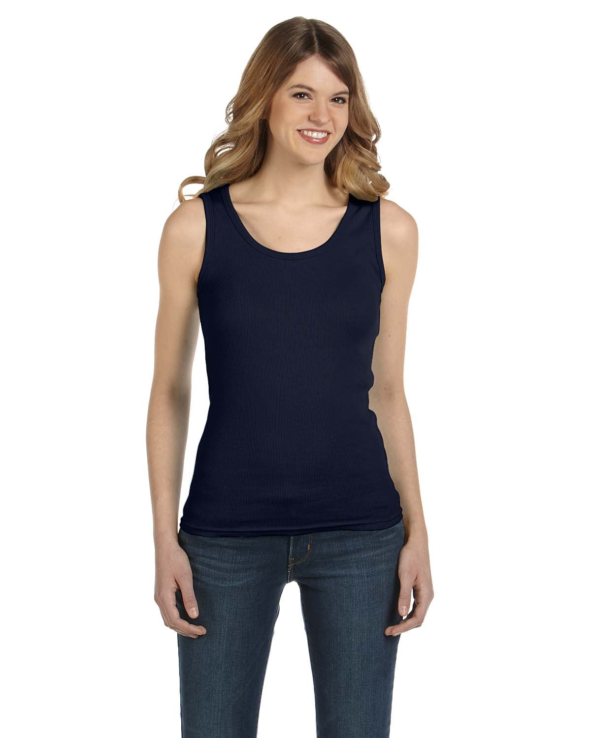 Womens 2x1 Rib Tank Top - Walmart.com