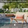 Chaise Lounge Headrest Pillow 2 Pack, Orange Ombre Waterproof Chair ...