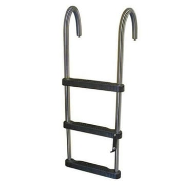 Garelick EEz-In Removable 4-Step Folding Pontoon Boarding Ladder ...