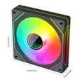 Computer Case Fan ARGB Case Cooling Fan 120mm ARGB Case Cool Fan 4Pin ...