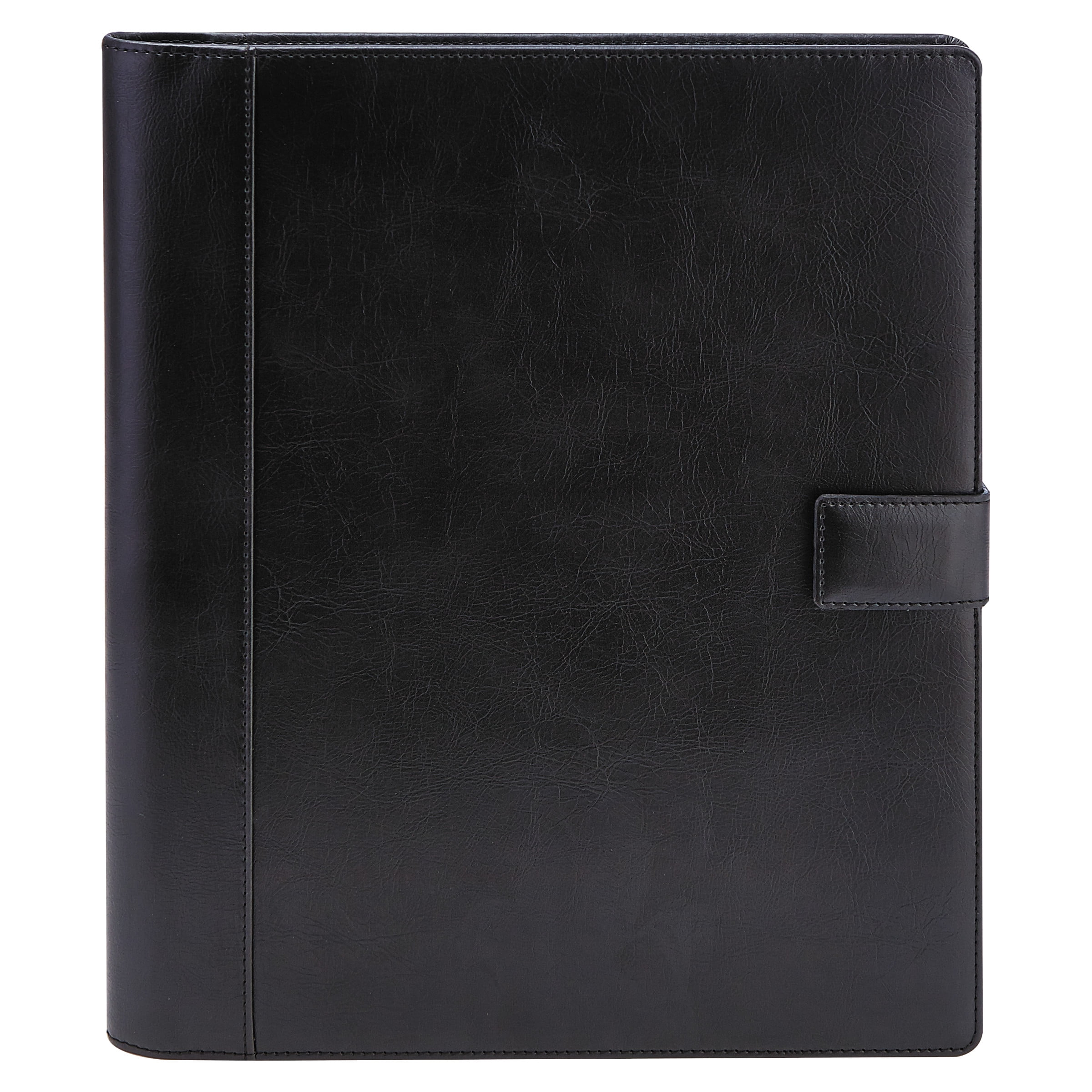 Universal Textured Notepad Holder, 8 1/2 x 11, Leather-Like, Black ...