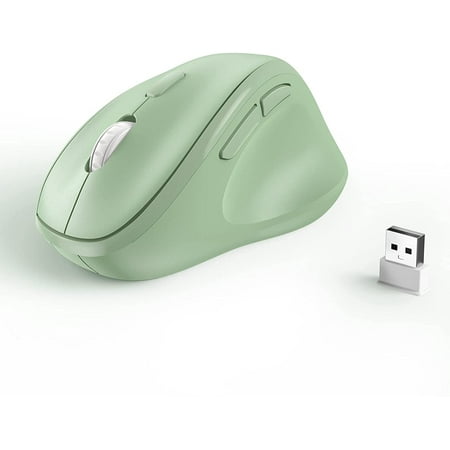 Ergonomic Wireless Mouse with USB Receiver for PC Computer, Laptop and ...