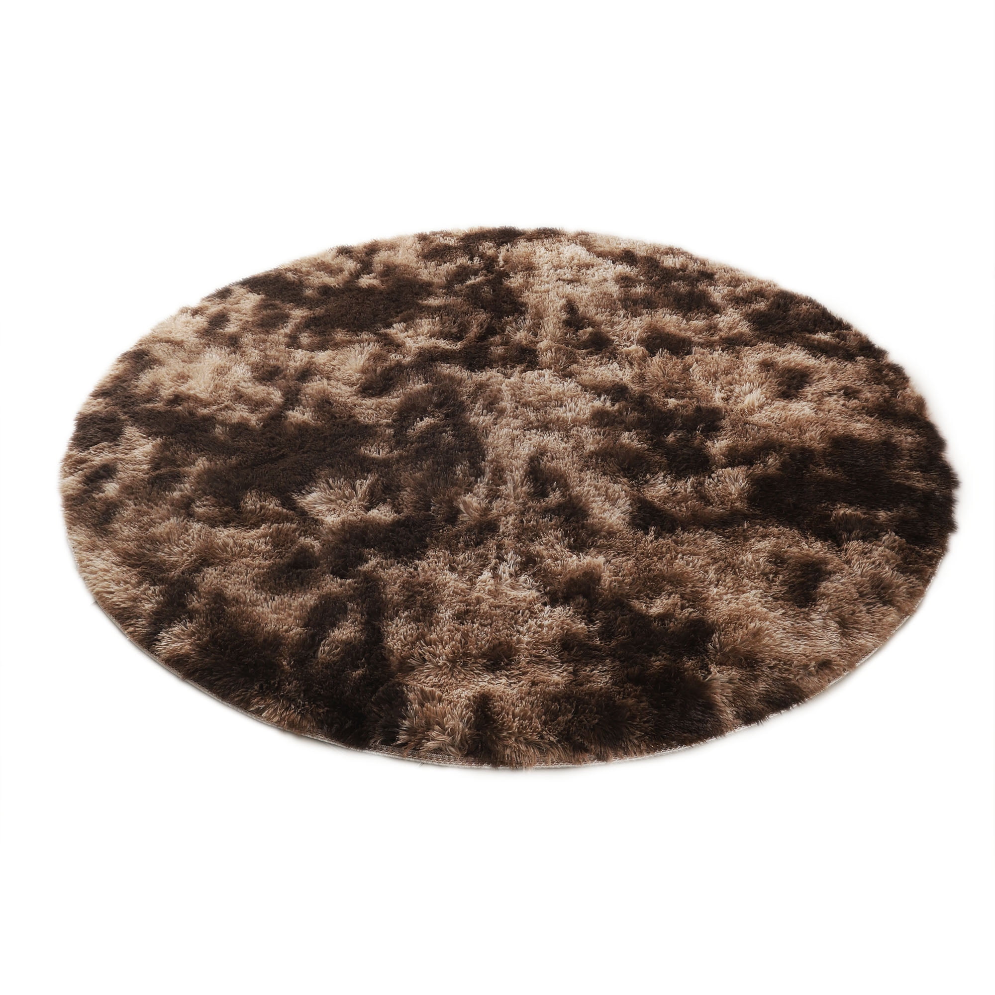48.03x48.03 inches Soft Round Area Rug for Bedroom, Modern Fluffy ...