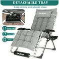 Techmilly Oversized Zero Gravity Chair Set of 2, 29In XL Lawn Chair ...