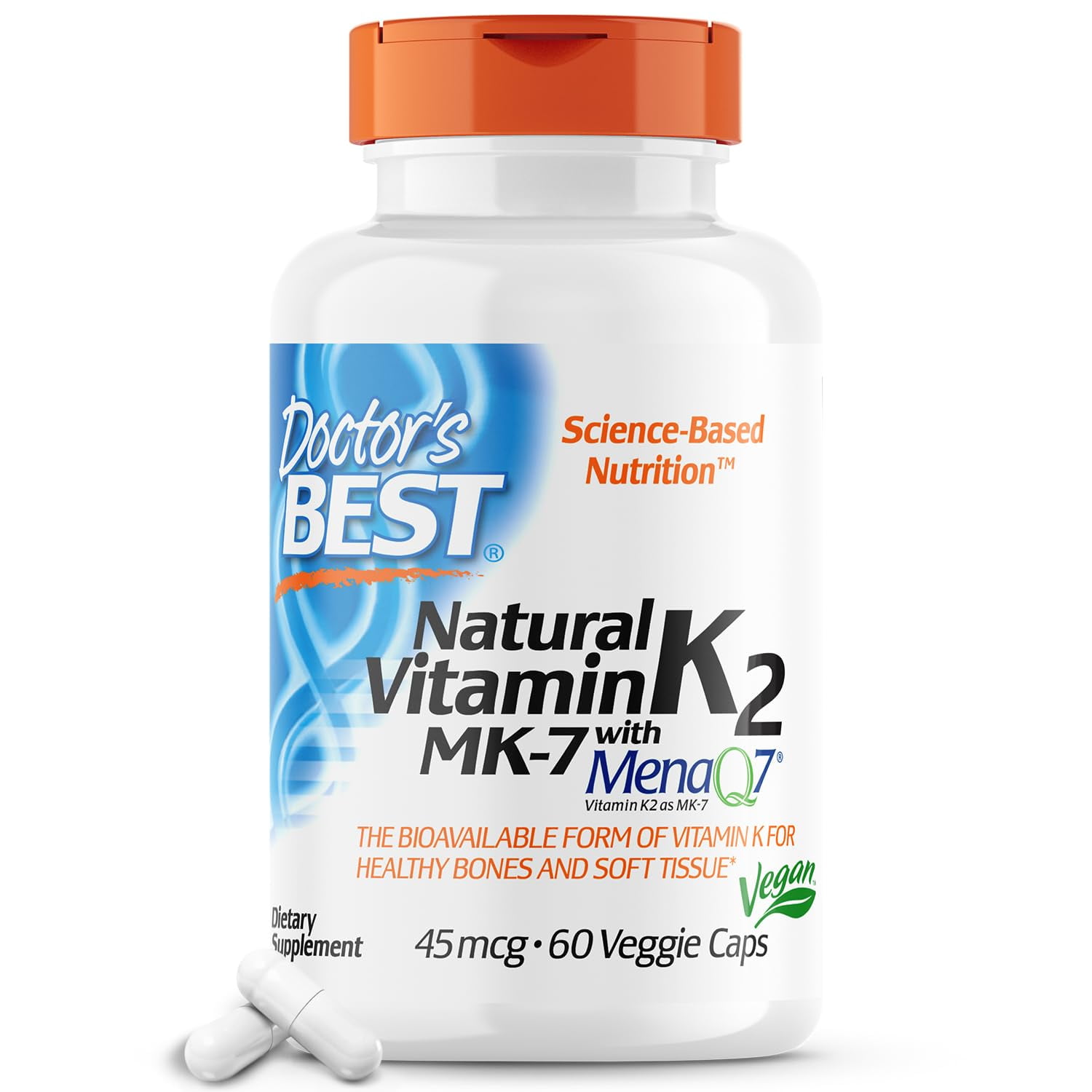 Suplemento Doctor's Best Natural Vitamina K2 MK-7 60 comprimidos | Bodega Aurrera en línea