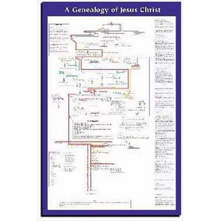 Rose Publishing 33304 Chart Genealogy Of Jesus Christ Wall Laminated ...