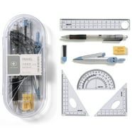 10 Piece Math Geometry Kit Sets Student Supplies for Drafting and ...