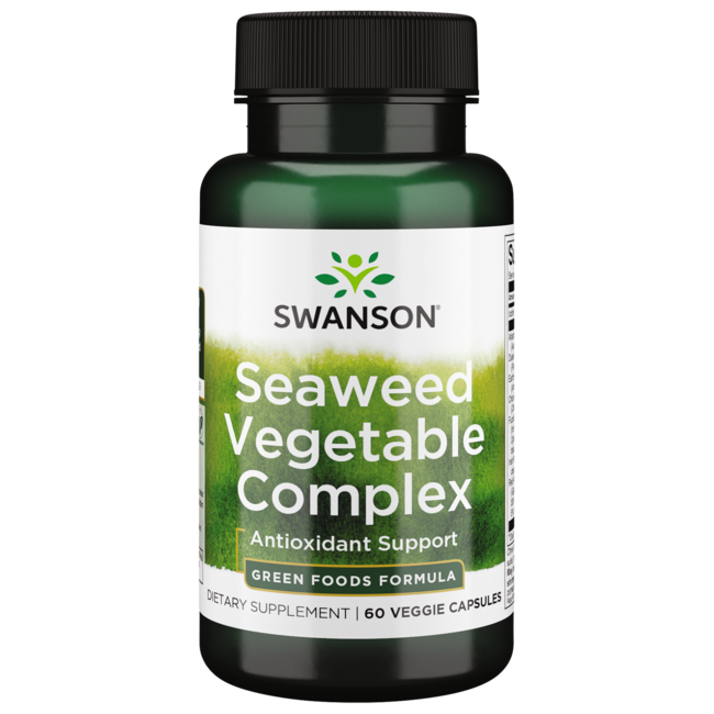 Swanson Seaweed Vegetable Complex 60 Veggie Capsules - Walmart.com