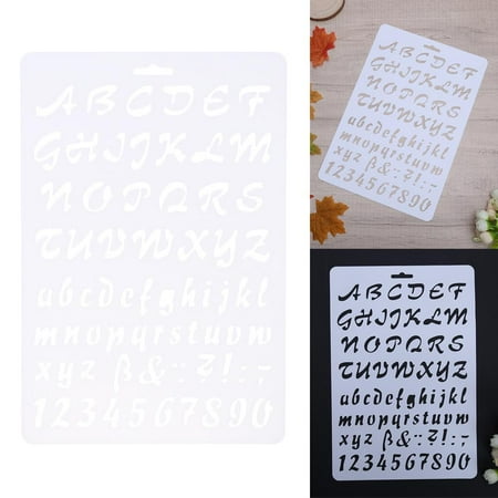 rudenlos Lettering Stencil Letter Alphabet Stencils Painting Paper ...