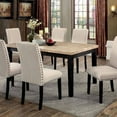 Dodson I Marble Top Transitional Dining Table, Black Finish - Walmart.com