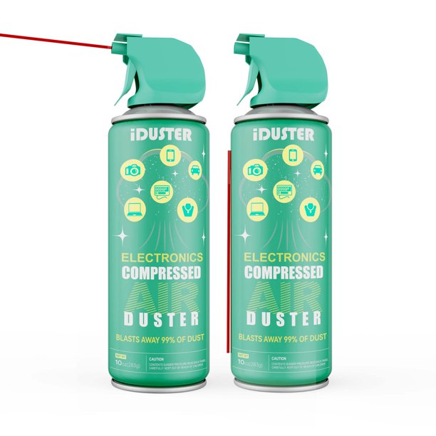 Compressed Air Duster Cleaner for Computer, iDuster Compressed Air Cans ...