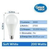 (2 pack) Great Value High Output A23 LED Light Bulb, 27-Watt (200W ...