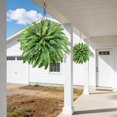 Artificial Ferns for Outdoors Large, 98 Fronds Fake Fern with Budlets ...