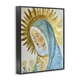 Holy Mary In Gold Black Framed Giclee Art, design by Franklyn Gregory ...
