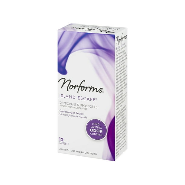 Norforms Suppositories Island Escape 12 Each - Walmart.com