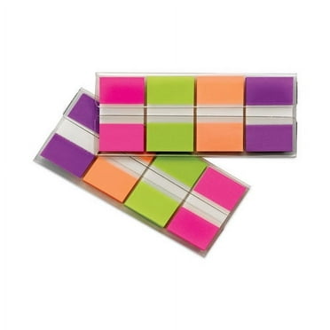 Post-it Flags Assorted Colors, 4 On-The-Go Dispensers/Pack, 320 flags ...