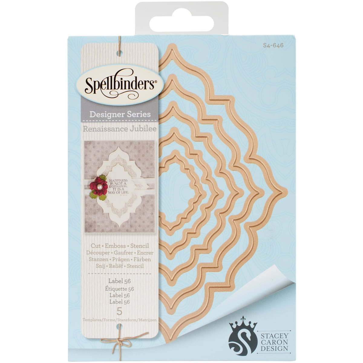 Spellbinders Nestabilities Dies Label 56 - Walmart.com
