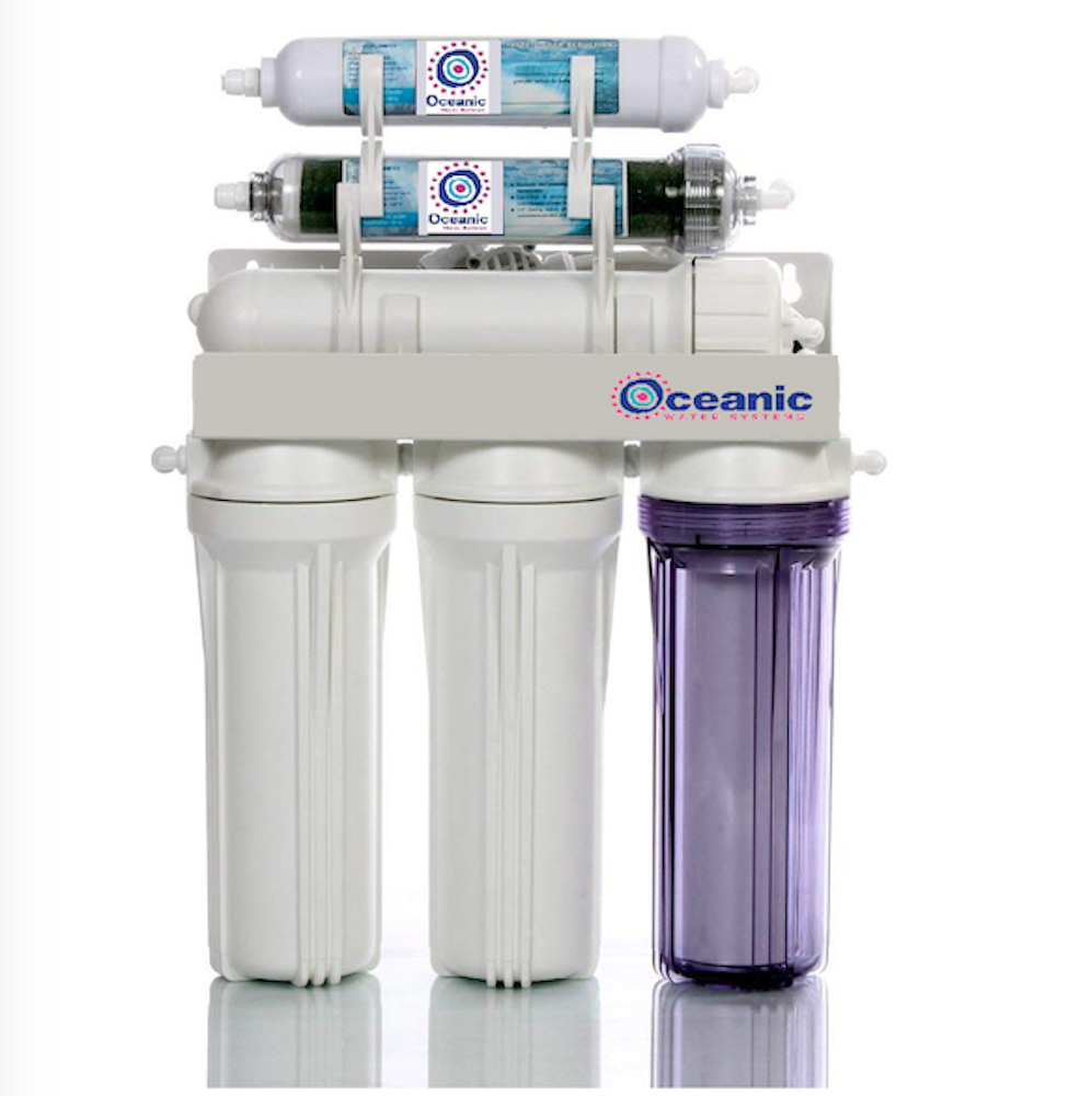 Reverse Osmosis Water Filter System Dual Outlet RO DI 50 GPD