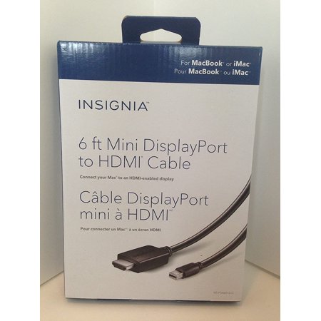 Insignia- 6' Mini DisplayPort-to-HDMI Cable - Black | Walmart Canada