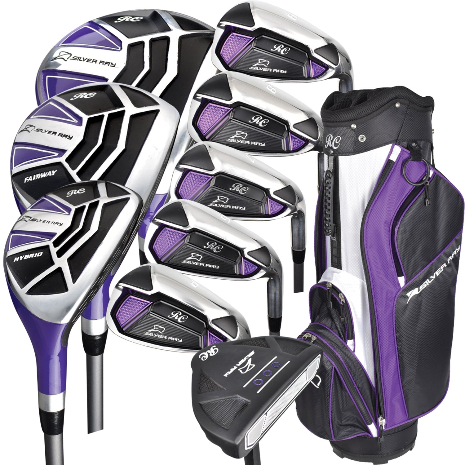 Ray Cook Ladies Silver Ray Complete Set With Bag *Left Hand* Golf ...