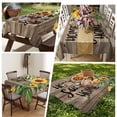 Country Sunflower Bee Green Leaves Table Cloth 60x84in, Waterproof ...