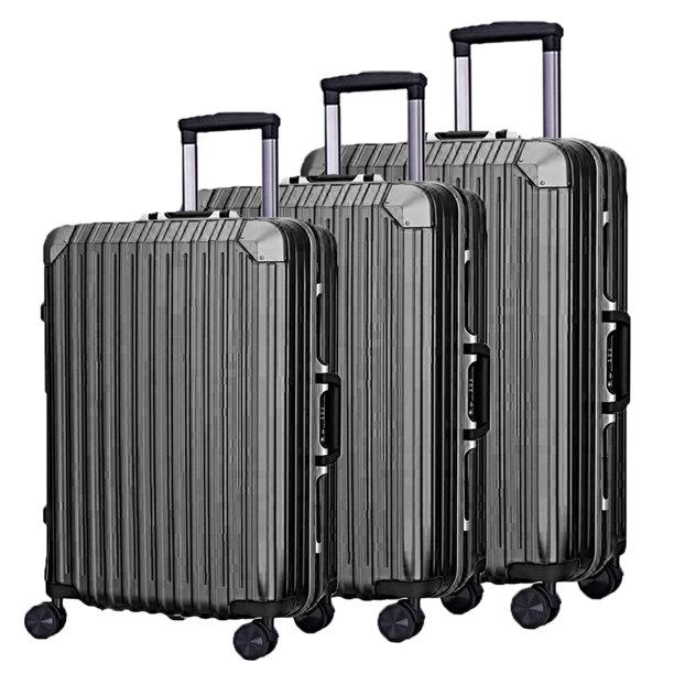 Claxton Aluminum Frame Luggage 3 pc Set (20"+24"+28") - Walmart.ca