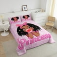 Erosebridal American African Black Comforter Set Full Hot Pink Princess ...