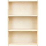 RRI Goods Montessori 42" H Birch Bookshelf with 3 Tier Shelves ...