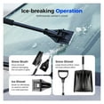 3 in 1 Car , Ice Scraper, Telescoping Snow Shovel with Sponge Grip ...