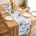 Blue Texas Star Cotton Linen Table Runner Vintage Berry Faith Love Home ...