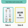BAZIC Money Flash Cards Learn to Count Money, Recognize Bills and Coins ...