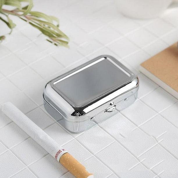 portable Ashtray Stainless Steel Pocket Ashtray Mini Ashtray With Lid ...