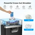 14-Sheet Paper Shredder for Home Office, Heavy Duty Cross Cut with 5.3 ...