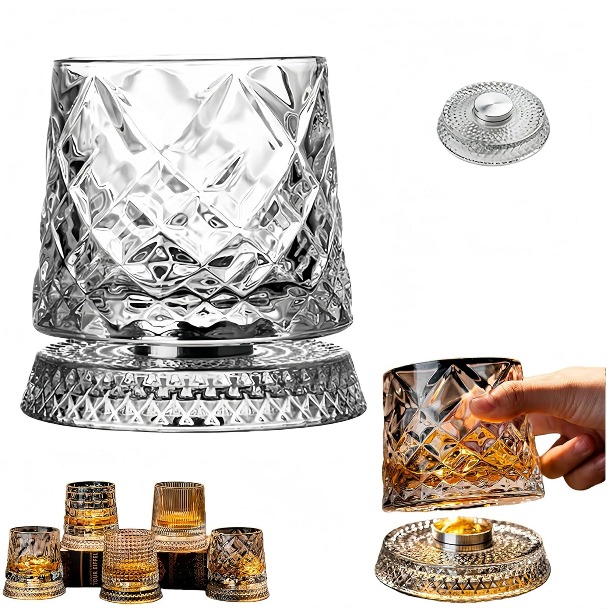 Click here for Yusong 360 Degree Rotating Whiskey Glass  Spinning... prices
