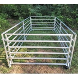 ALUMINUM 5 FT X 10 FT 6 RAIL 40" TALL SHEEP & GOAT STALL KIT PANEL PEN ...