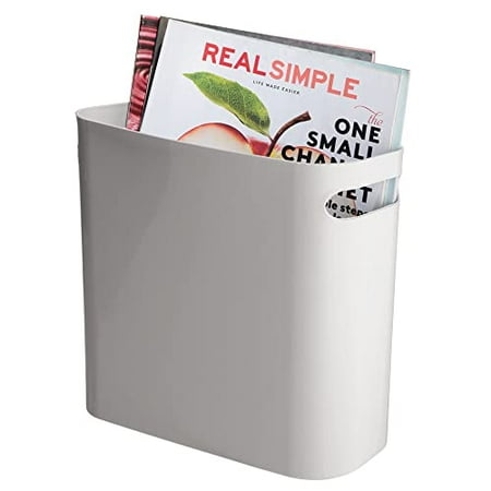 mDesign Plastic Small Trash Can 1.5 Gallon/5.7 Liter Wastebasket ...