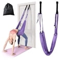 Aerial Yoga Rope Stretch The Leg Splits Practic Stretch and Bends Down ...