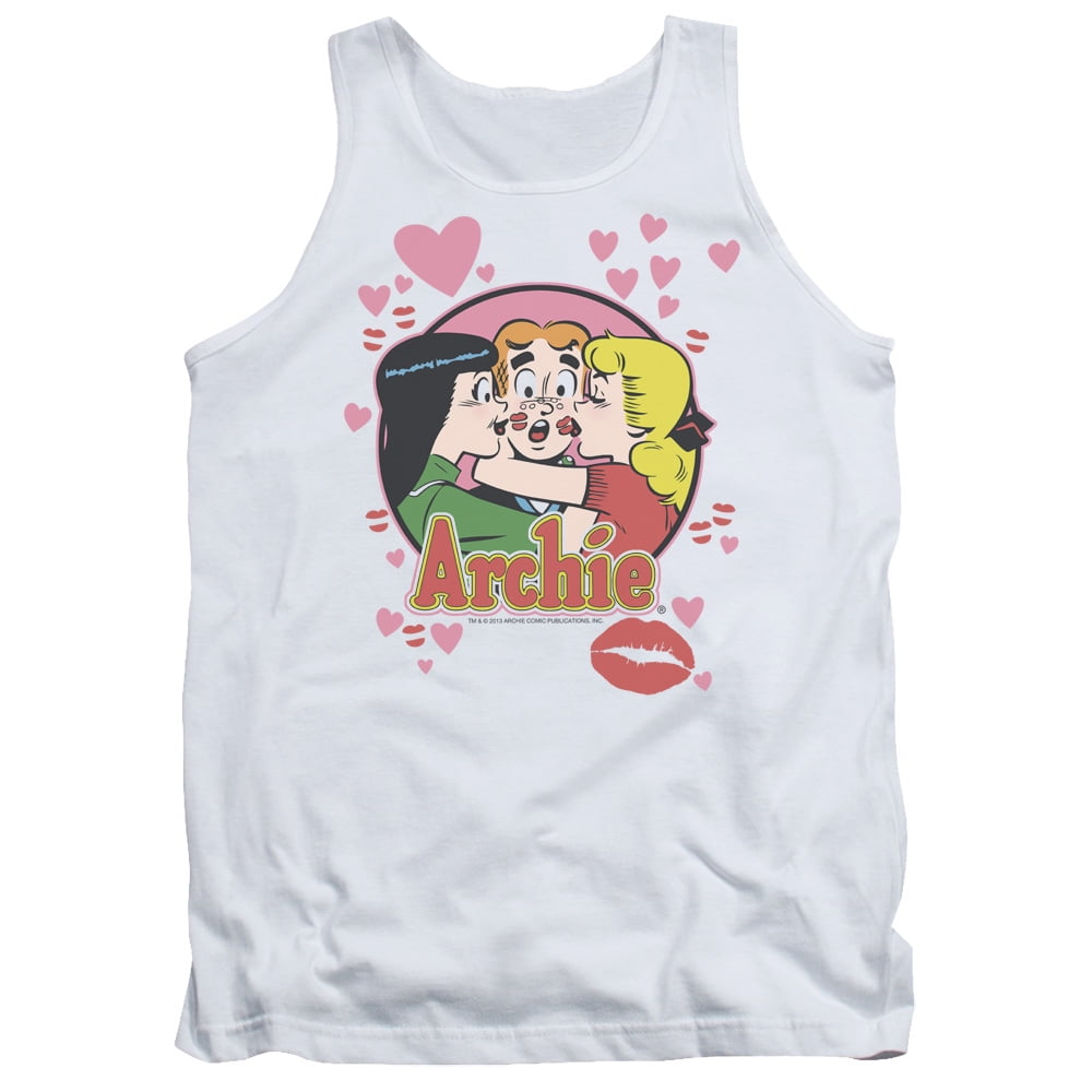 Archie Comics Kisses For Archie Adult Tank Top White - Walmart.com