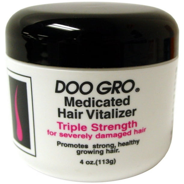 DOO GRO Triple Strength Medicated Hair Vitalizer, 4 oz (Pack of 3 ...