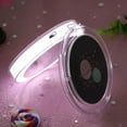 Portable LED Compact Mirror USB Charging Handheld Folding Mini Lighted ...