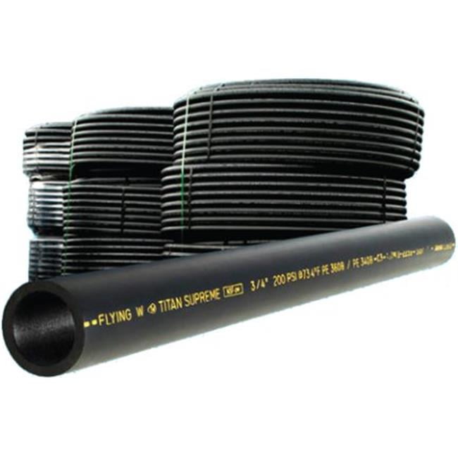 Flying W Plastics W47163200 1 in. x 200 ft. Pipe Polyethylene, Black ...