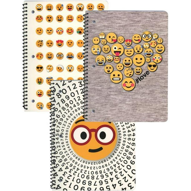 Emoji Theme Spiral Notebook Case Pack of 216 - Walmart.com - Walmart.com